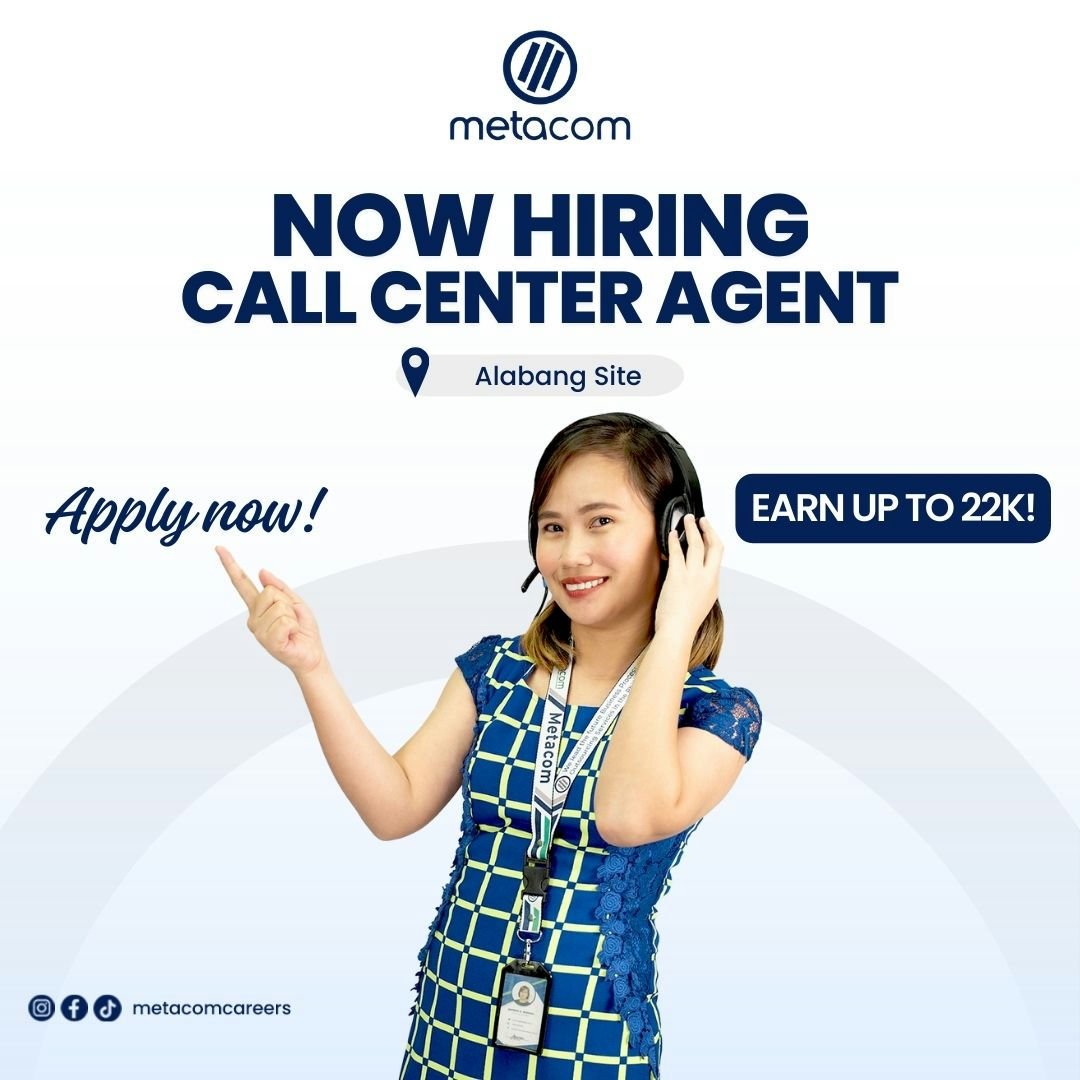 Are you looking for a job? We are hiring of Call Center Agents! Join our Team now!! - Metacom BPO